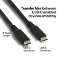 NXT Technologies 3' USB C Black (NX56854) - Walmart Business Supplies