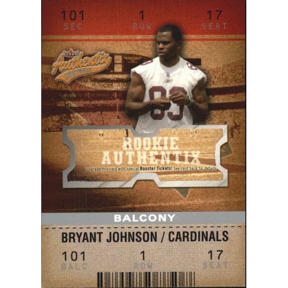 2003 Fleer Authentix Balcony #113 Bryant Johnson /250 NFL Football ...