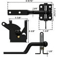Self Locking Gate Latch for Wooden Fence Heavy Duty, Gravity Lever ...