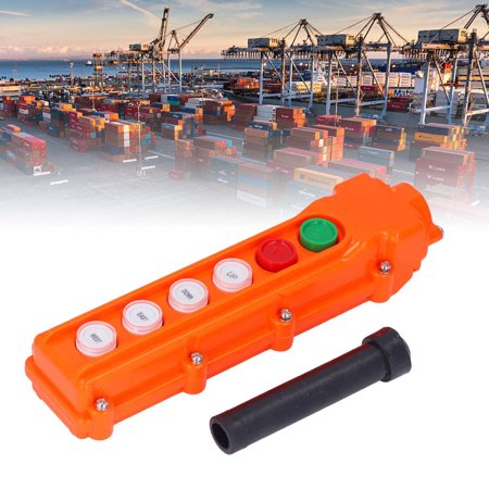EOTVIA Crane Controller Hoist Remote Control Station Push Button Switch 6 Ways COB‑62A 220V/500V ...