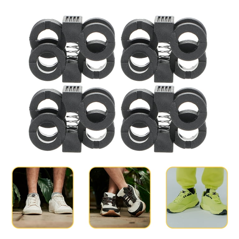Shoelace Buckle Clasps Shoe Laces Elastic Strap Accessories Buckles Shoelaces Tip Sneaker Tying Connectors