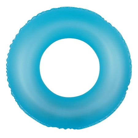 30" Classic Round Blue Inflatable Swimming Pool Inner Tube Ring Float ...