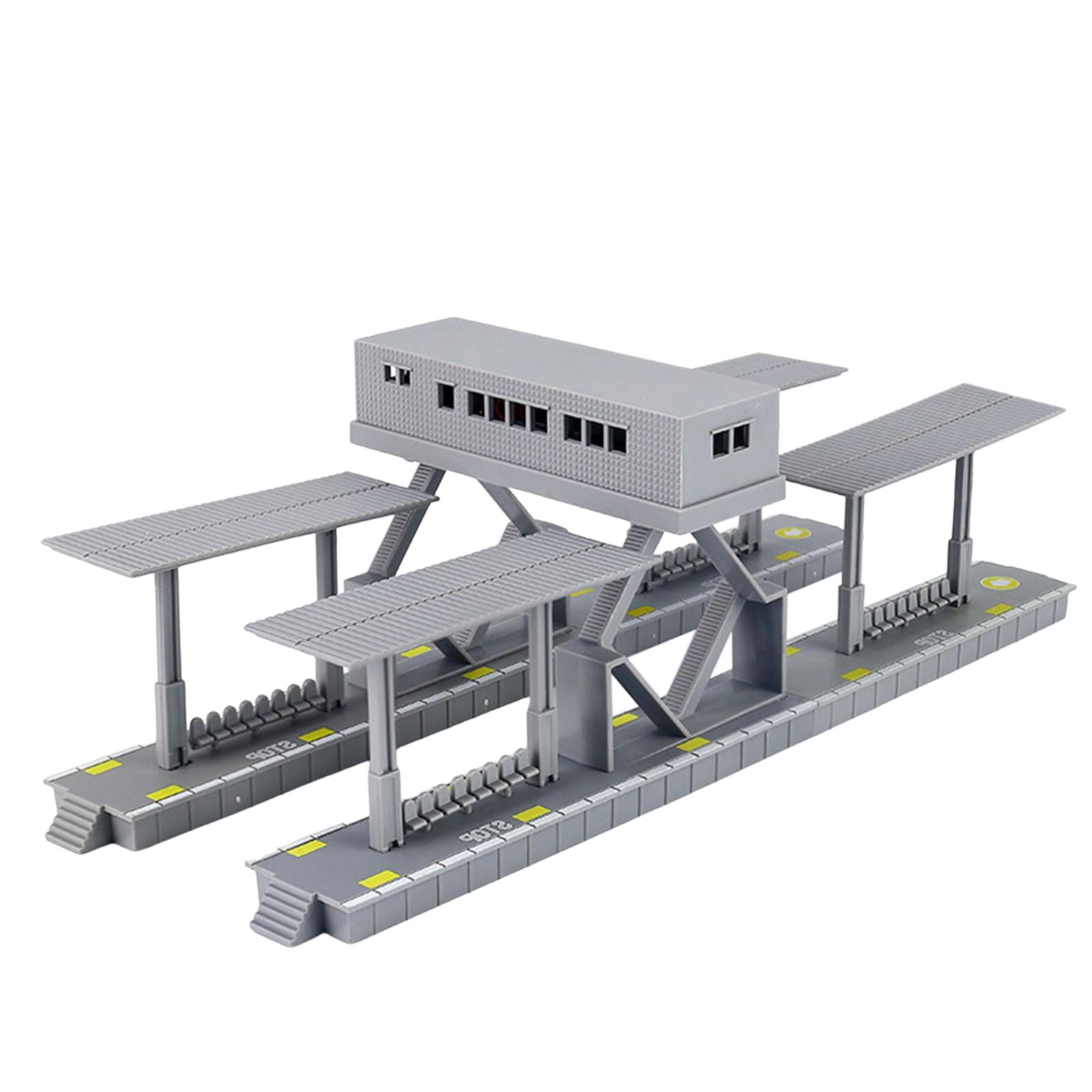 Station Platform Collection Gift, Miniature Railway Scenery Track Rail ...