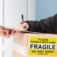 500Pcs/Roll Fragile Sticker Warning Label Strong Adhesive for Business ...