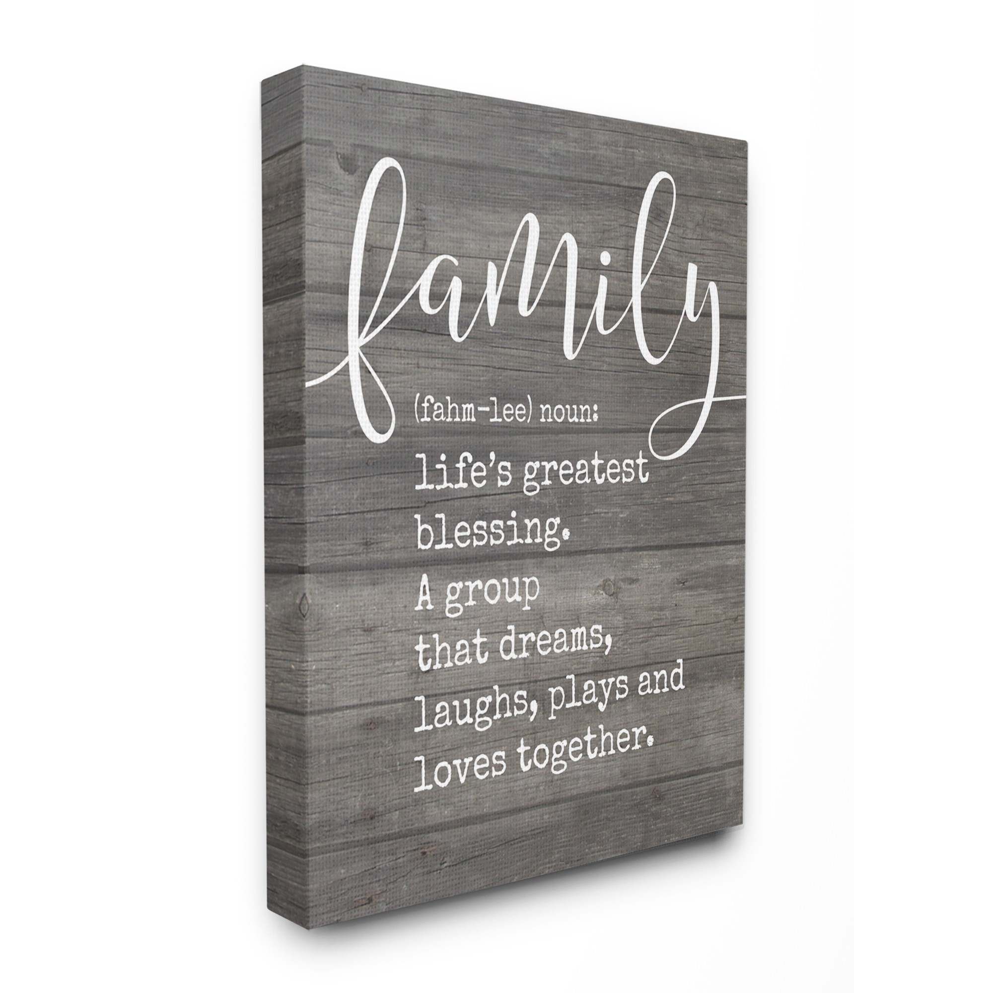 Stupell Family Definition Planked Canvas Art 30 X 1 5 X 40 Walmart Stupell Family Definition Planked Canvas Art 30 X 1 5 X 40 Walmart