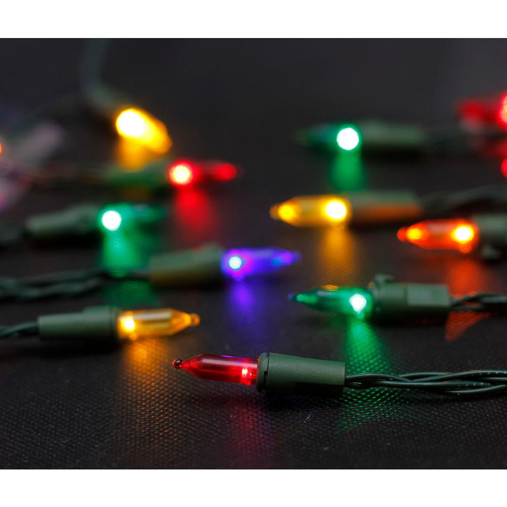 Home Accents Holiday 20 ft. 50-Light LED Multi-Color Battery Operated ...