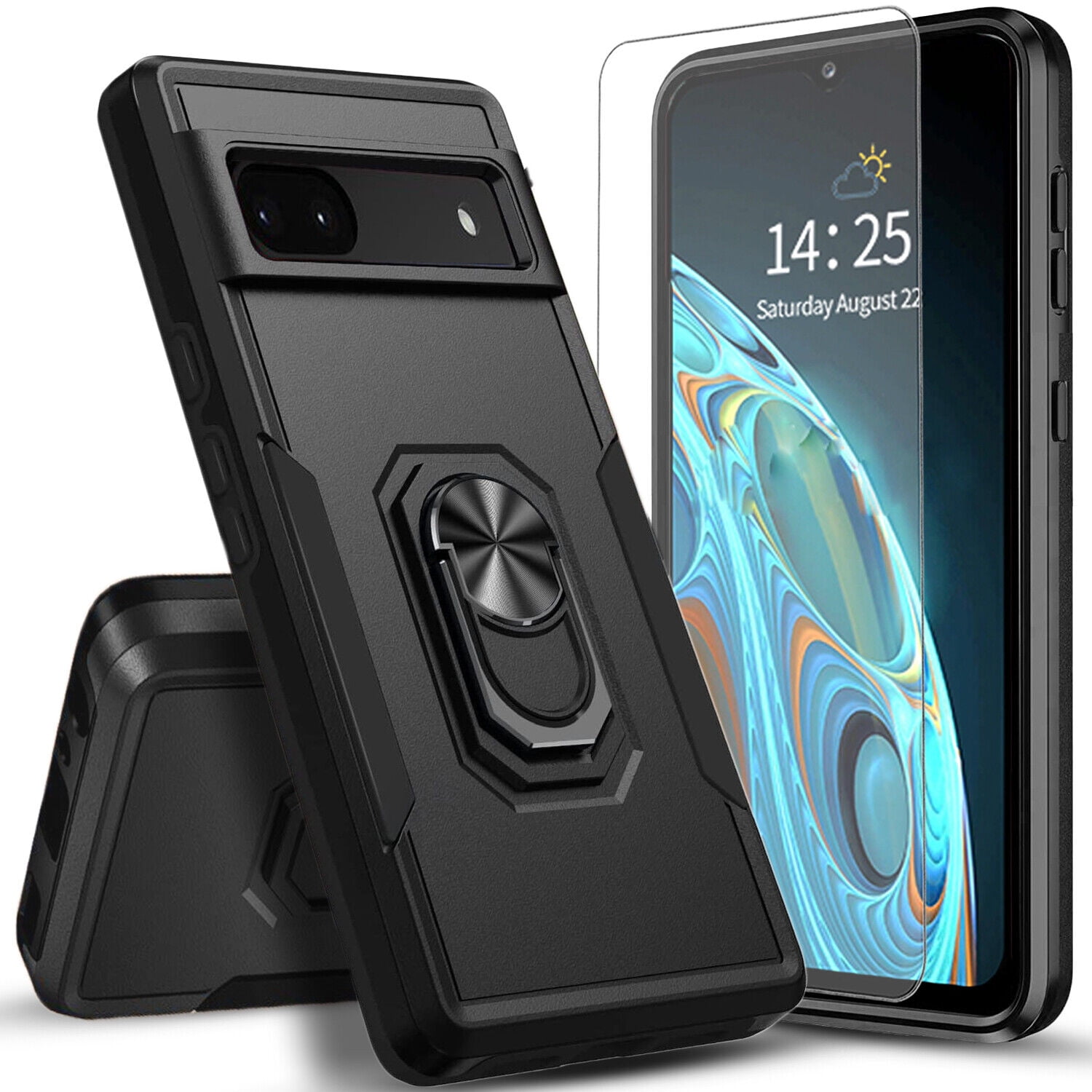 Circlemalls Case for Google Pixel 7 Pro, Tempered Glass Screen ...