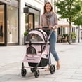 Happy & Polly 3-in-1 Pet Stroller for Cats & Small Dogs, Detachable Cat ...