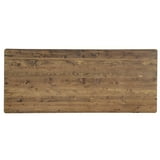 BizChair 8' x 40" Rectangular Antique Rustic Solid Pine Folding Farm ...