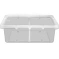The Home Edit 37 Quart Clear Storage Bin with Divided Latchable ...