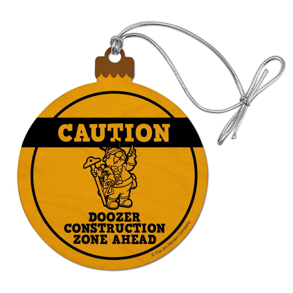 Doozer Construction Zone Ahead Fraggle Rock Wood Christmas Tree Holiday ...