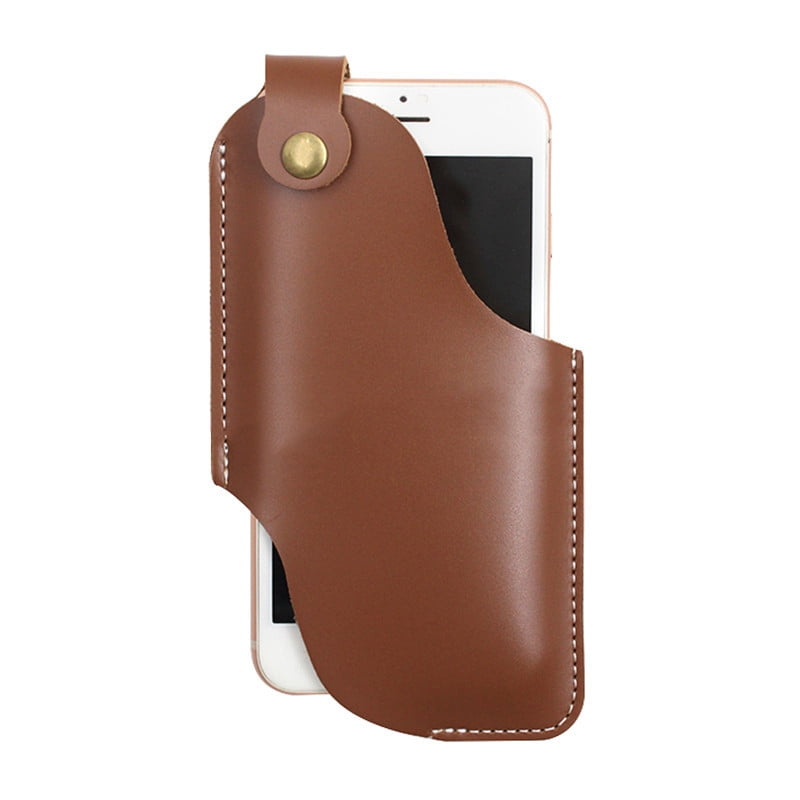 Leather Cell Phone Holster Retro Sheath with Belt Loops Mobile Phone ...