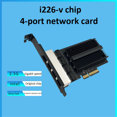 2500Mbps PCI-E to RJ45 Network Card I226-V Gigabit Ethernet Four Ports ...