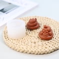 3D Baking Molds Poop Shaped Candle Silicone Mould DIY Fondant Fruit ...