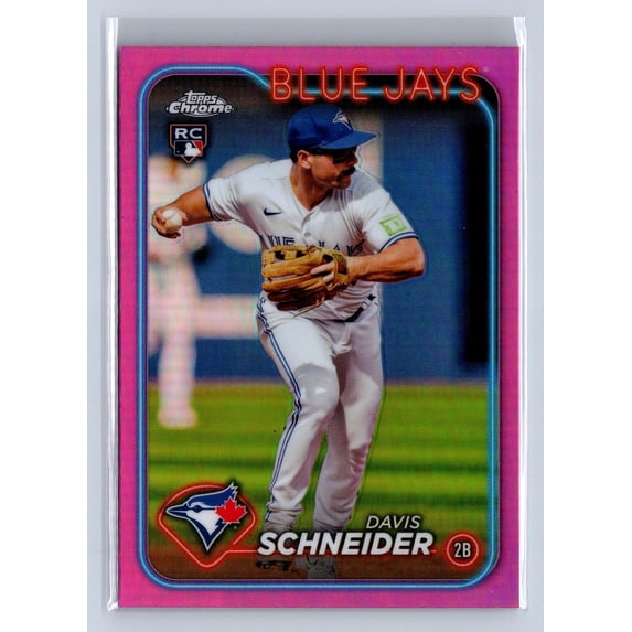 2024 Topps Chrome Davis Schneider #290 Pink Refractor RC - Walmart.com