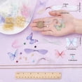 60Pcs Polyester Fabric Butterfly & Dragonfly Wing 100Pcs Natural ...