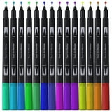 Innens Watercolor Brush Dual Tip Pens Brush Tip Water Soluble Marker ...
