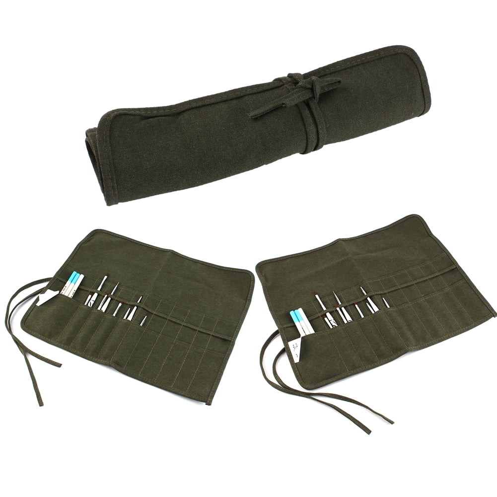 Click here for Fyydes Canvas Pencil Case paint Brush Holder 22 Sl... prices