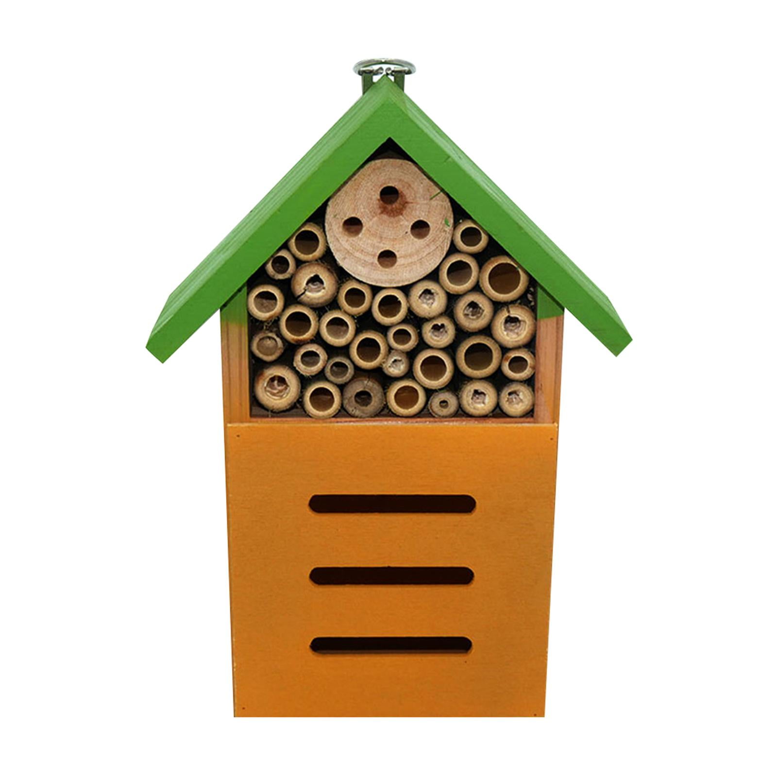 Casa de Insectos de Madera Soledad Hábitat de Abejas y Mariposas Verde ...