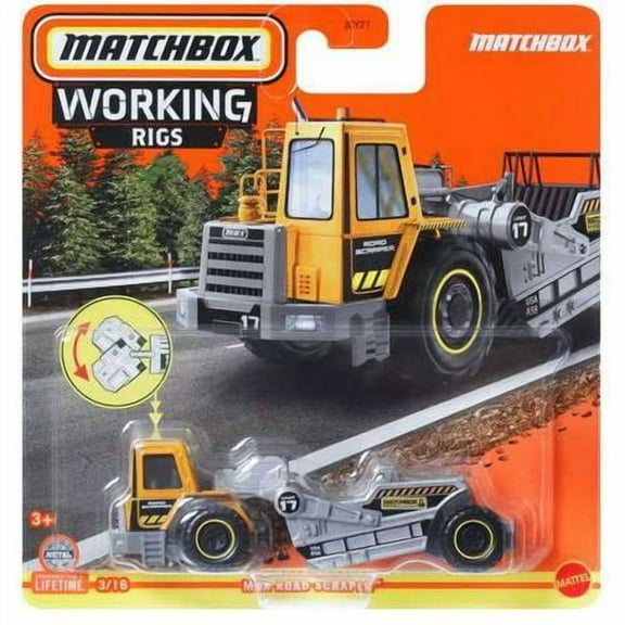 Matchbox Hitch & Haul MBX Construction Zone Diecast Vehicle (Version 2 ...