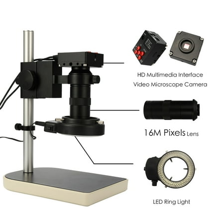16M Pixels 1080P 130X High Speed Industrial Microscope Set HD Interface ...