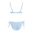GEWSEY 2 Piece Bikini Sets for Women Sexy High Cut Cheeky Bathing Suit ...