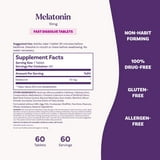 Natrol® Sleep Melatonin Fast Dissolve Tablets, Nighttime Sleep Aid ...