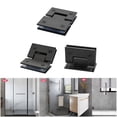 2Pcs Stainless Steel Glass Door Cabinet Clip Corrosions Resistant Glass ...