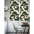 Bonsai Tree Sheer Curtains for Living Room Bedroom Botanical Pine ...