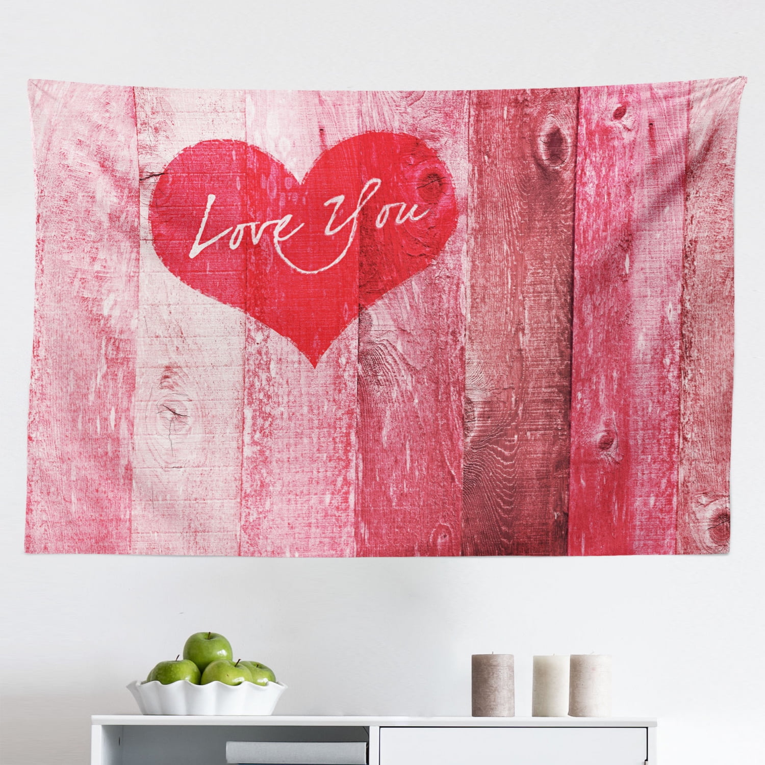 Love Tapestry, Macro Big Texts Lettering Setting Passionate Emotions ...