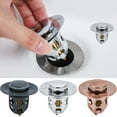 Sufanic Sink Strainer Plug Stopper Bath Wash Basin Core Bounce Pop-Up ...