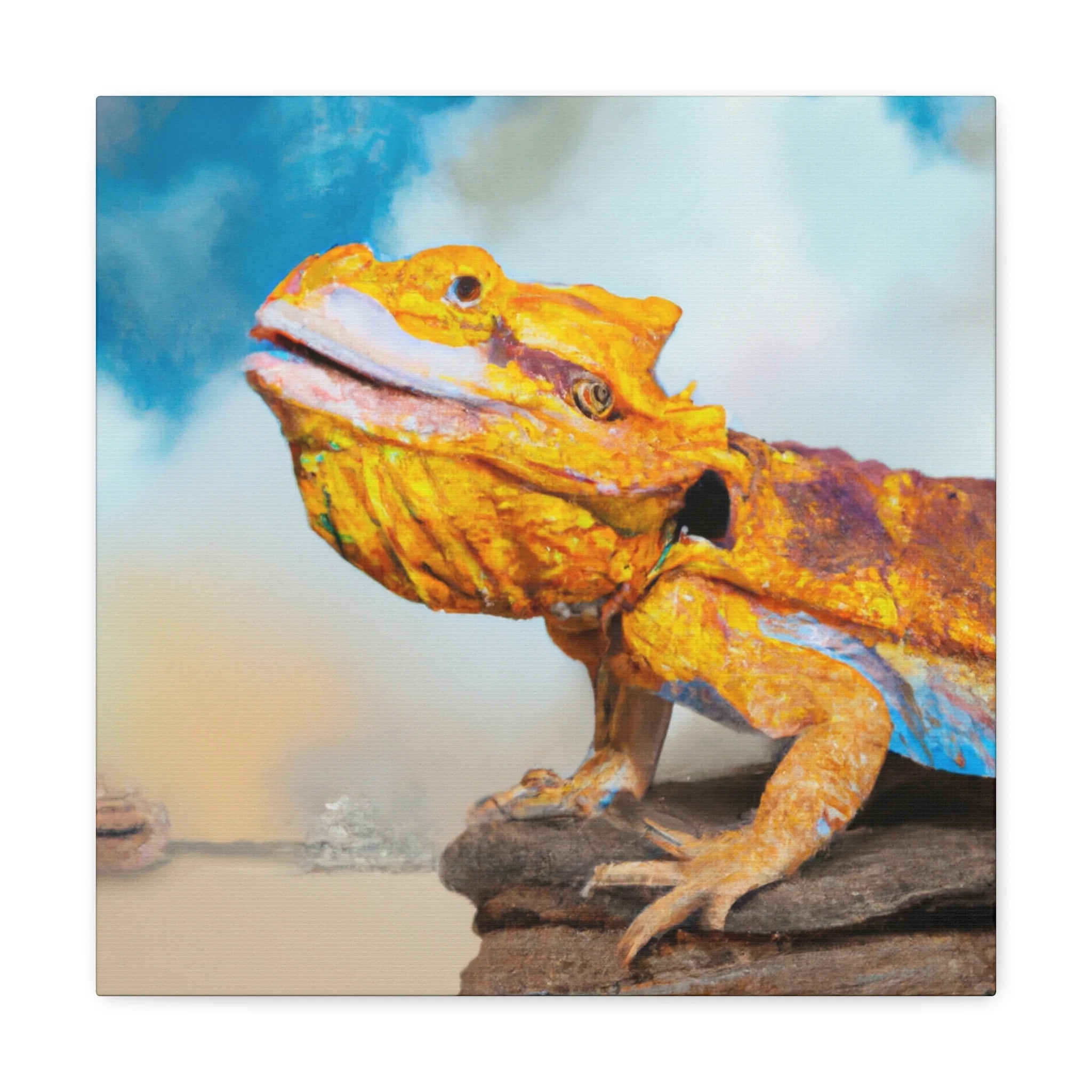 Horned Lizard Realism - Canvas - Walmart.com
