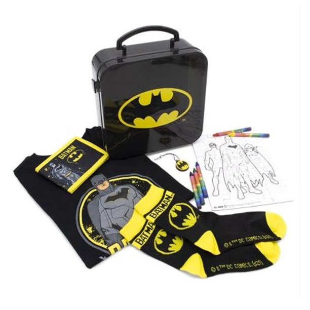 Batman Boys Gift Box with Graphic T-Shirt, 6-Piece Set, Sizes 4-18 ...