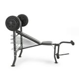 Marcy Pro Marcy Standard Bench with 100 Lb. Weight Set MD-2082W ...
