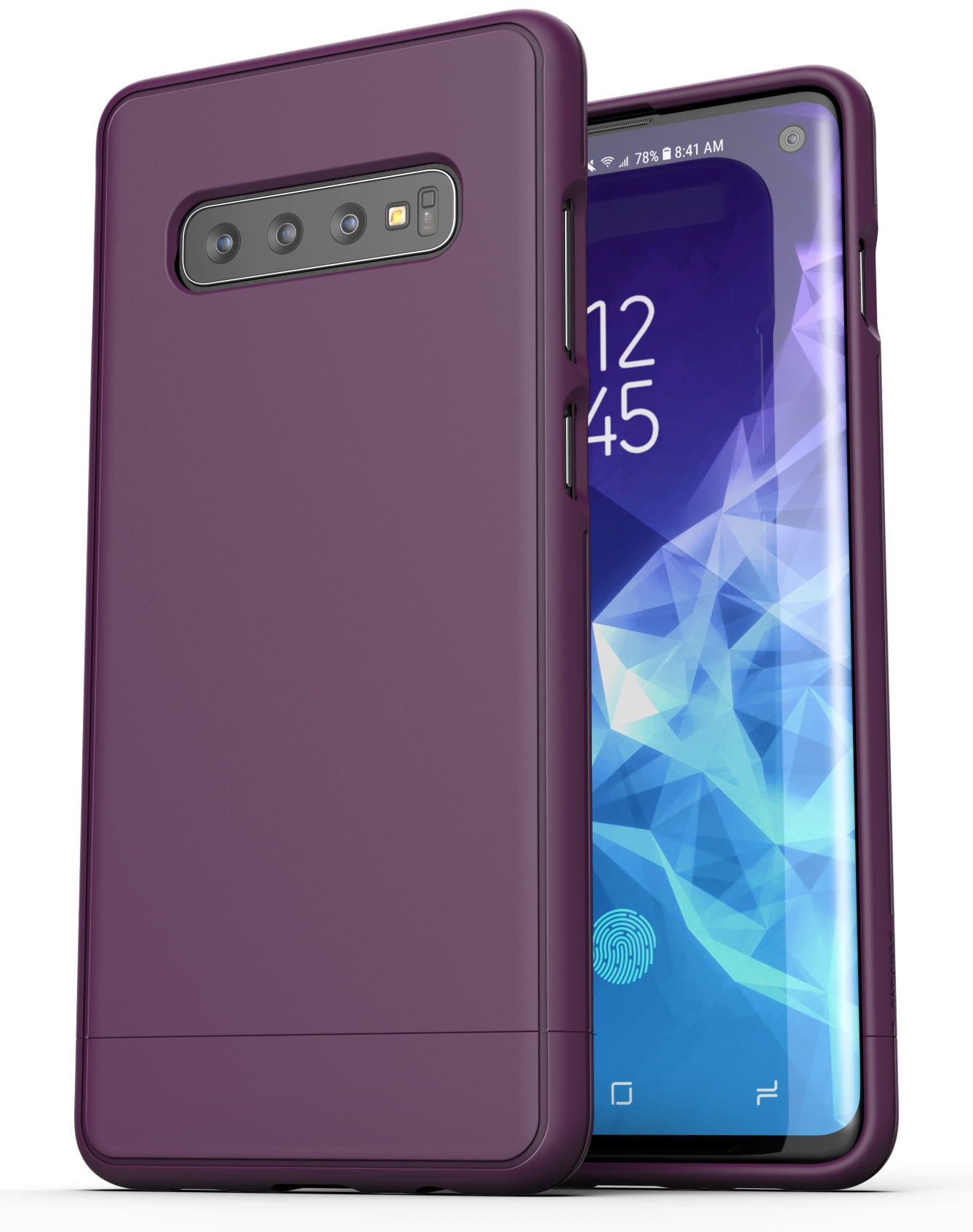 Encased Slim Galaxy S10 Case Purple (2019 Slimshield Series) Ultra Thin ...