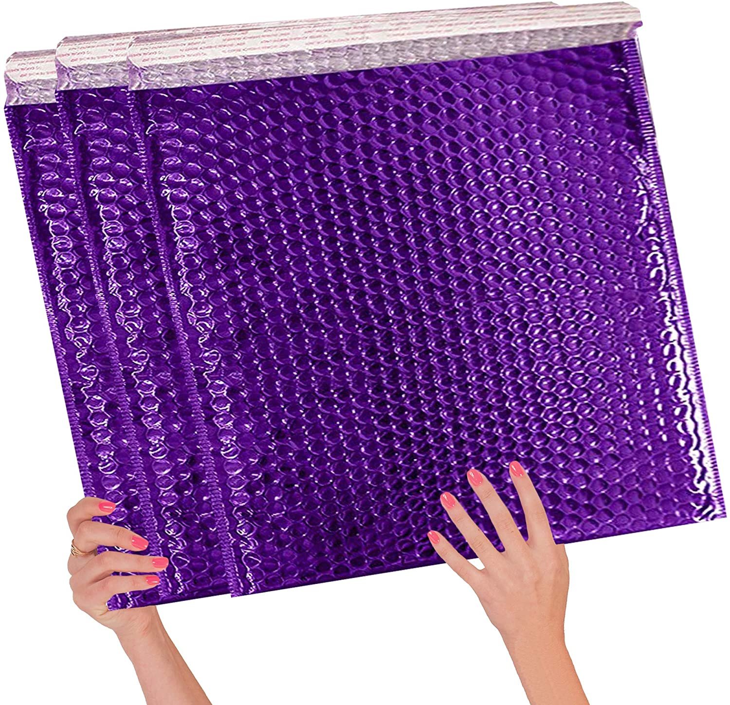 10 Pack Metallic Bubble Mailers 15 X 17 Purple Padded Envelopes 15x17 10 Pack Metallic Bubble Mailers 15 X 17 Purple Padded Envelopes 15x17