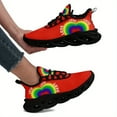 Coolcustomize Mens Rainbow Pride Running Shoes, Breathable Slip-On ...