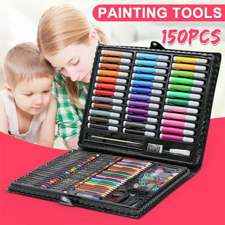 Kids Art Set Children Drawing Set Water Color Pen Crayon Oil Pastel ...