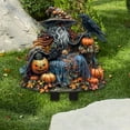AZXY 2D Acrylic Garden Stakes, Halloween Magical Old Man Pumpkin ...