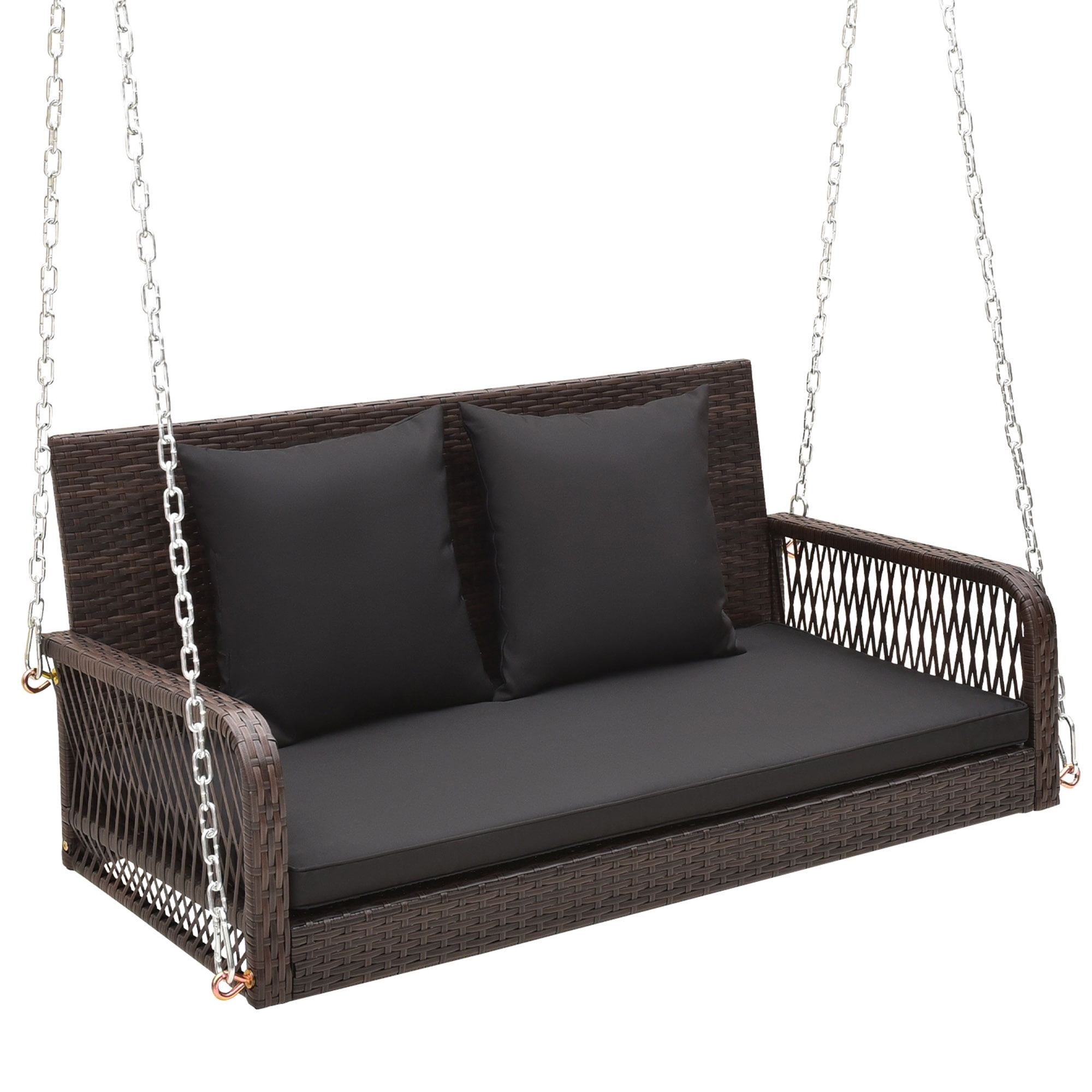 Click here for Gymax Wicker Outdoor Porch Swing With Hanging Chai... prices