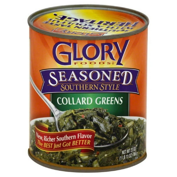 Glory Foods Collard Greens, 27 Oz (Pack of 12) - Walmart.com - Walmart.com