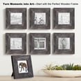4x4 Picture Frame Solid Wood, Fits 4x4 Photo (Actual Frame 6.6x6.6 ...