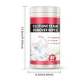 6ml Clothing Stain Remover Wipes - Portable Spot Cleaner - Grease ...
