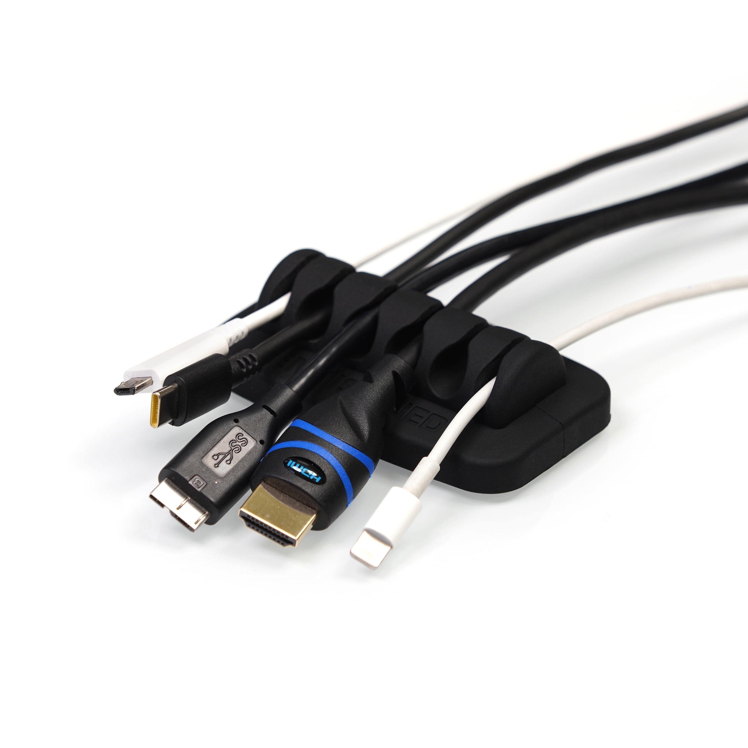 Desktop Cable Organizer, Weighted, Eco-Friendly Silicone, No Bad Smell ...