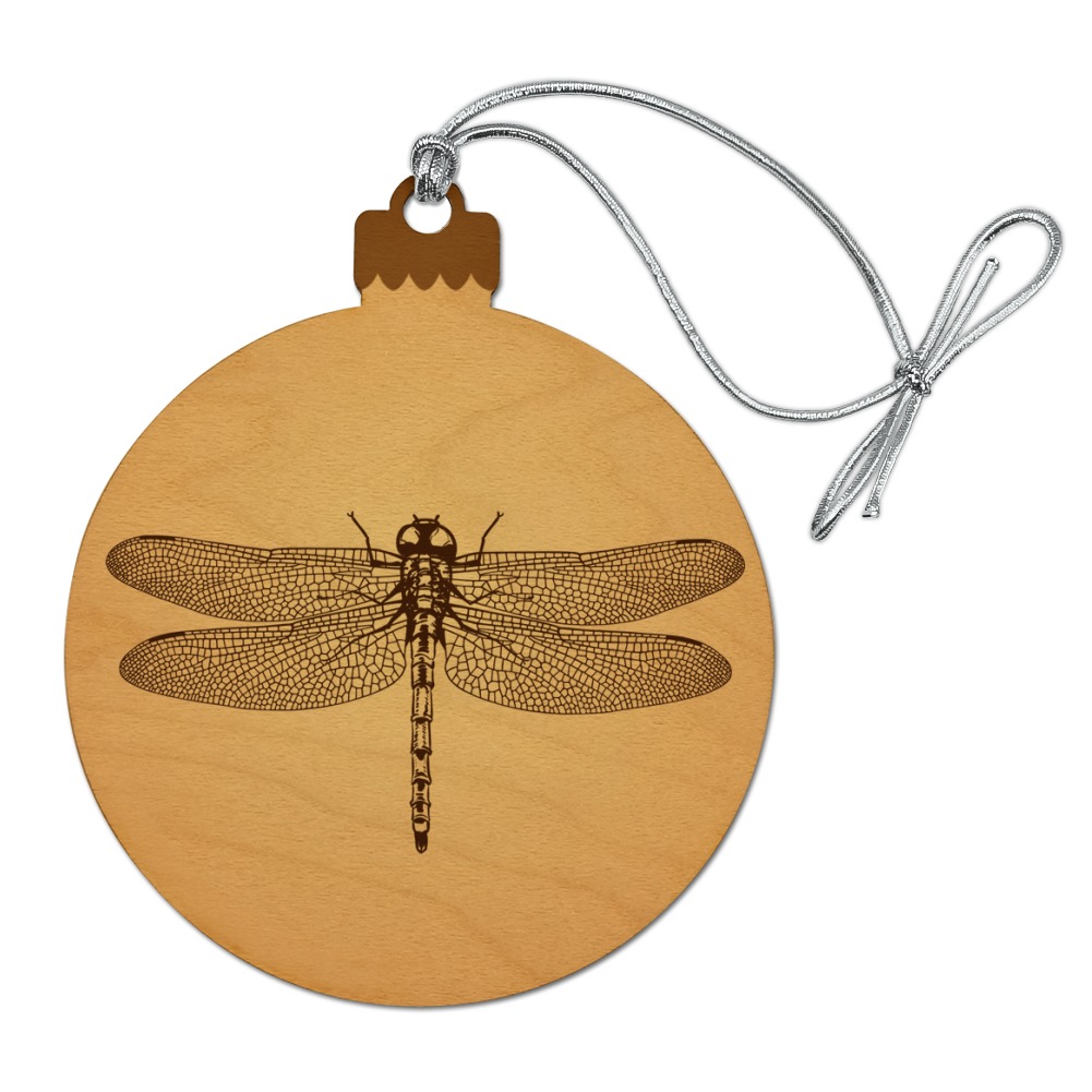 Dragonfly Vintage Insect Wood Christmas Tree Holiday Ornament - Walmart.com