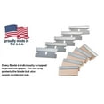 Fit All, Single Edge Razor Blades, 10 Pack Made in USA, Sharp High ...