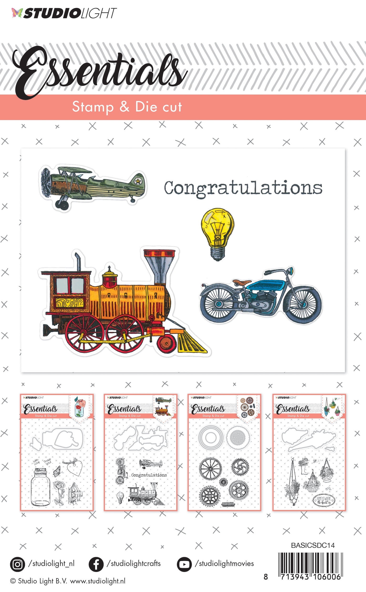 Studio Light Essentials Stamp & Die Set- - Walmart.com