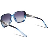 FEISEDY Polarized Women Square Sunglasses Sparkling Composite Shiny Frame B2289 - Walmart.com
