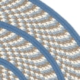 SAFAVIEH Braided Tanisha Color Bordered Area Rug, Ivory/Blue, 4' x 4 ...