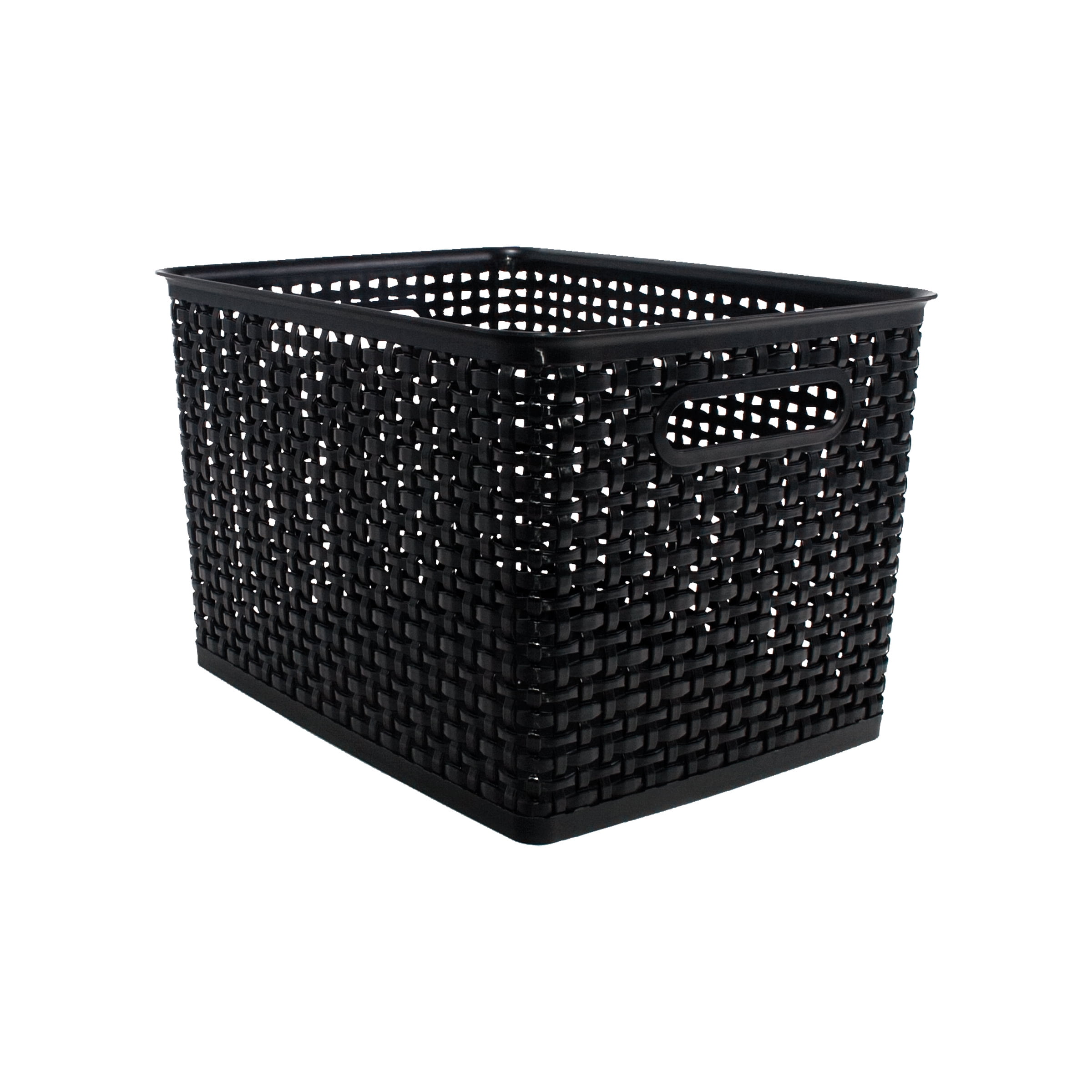 Advantus Plastic Weave Bin, Large - Walmart.com